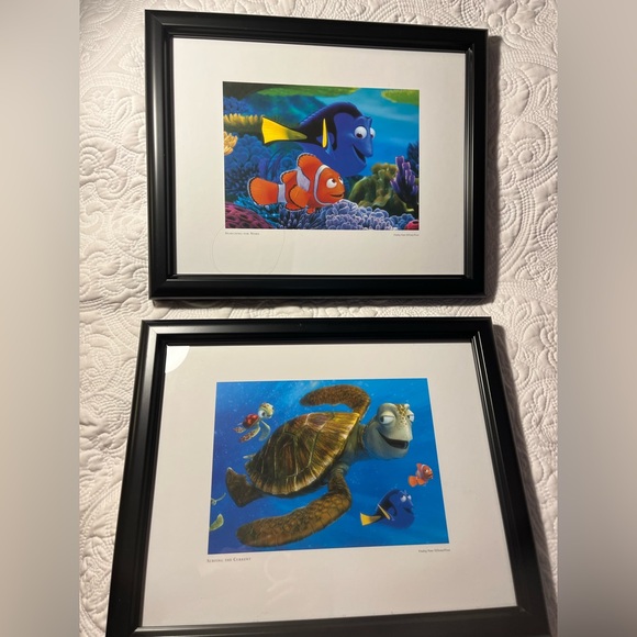 Pixar | Art | Finding Nemo Disneypixar Framed Art Prints 2 | Poshmark